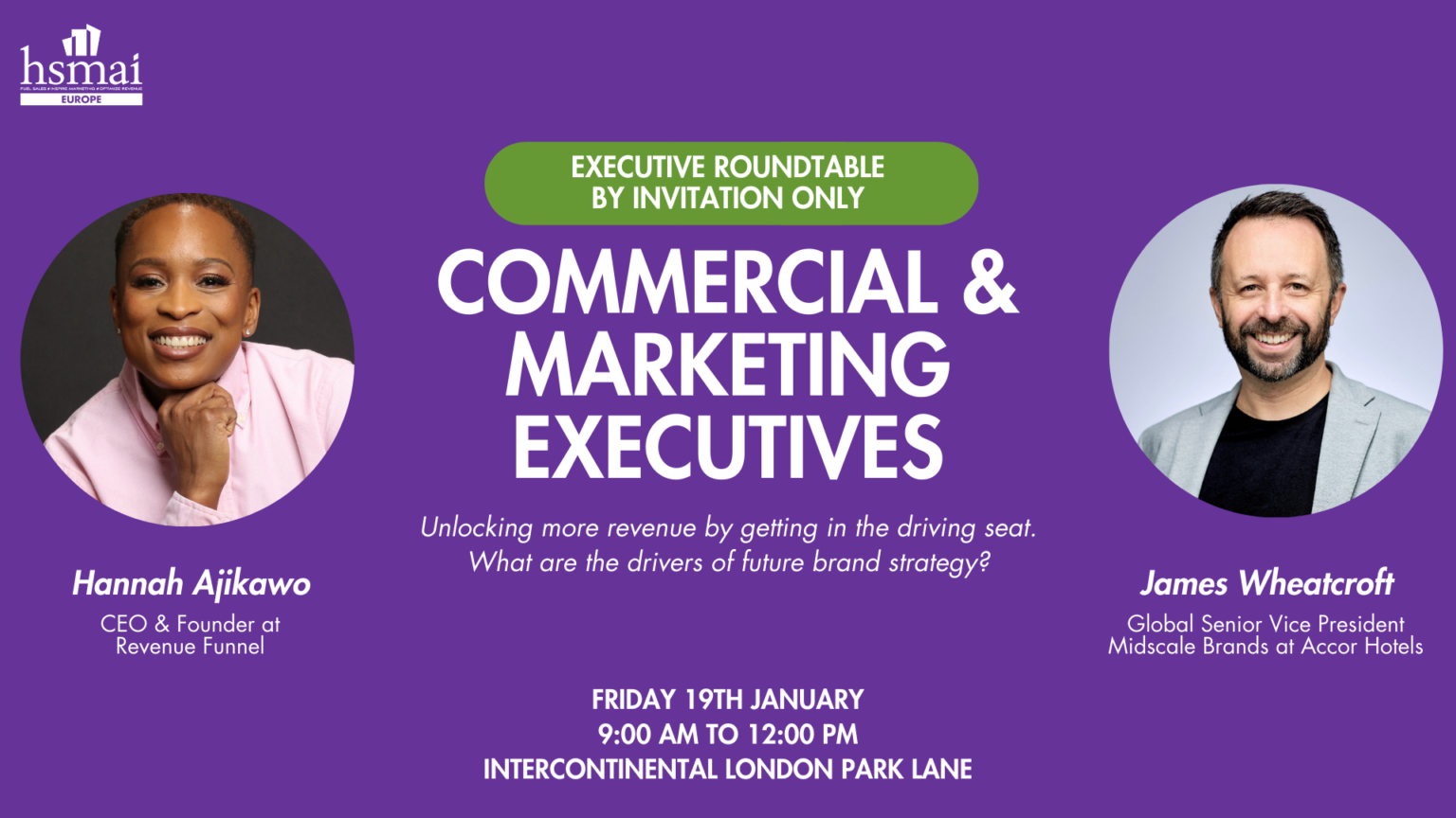 Roundtable for Commercial & Marketing Executives (by invitation only ...